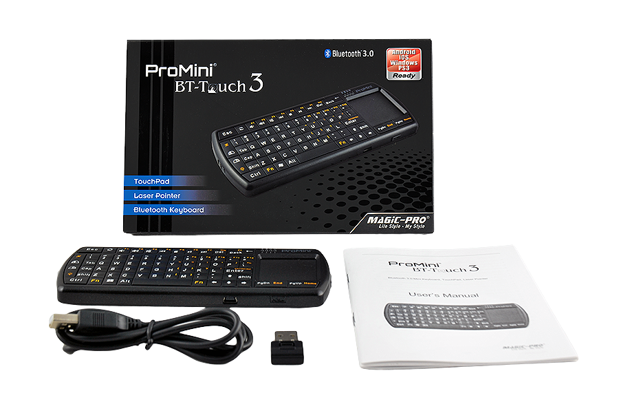 功能進化．加入Multi-Tocuh Pad及支援BlueTooth 3.0 全新ProMini BT-Touch 3及RF-Touch 3 ...